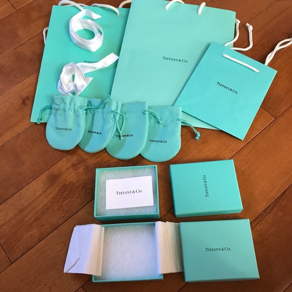 Tiffany & Co. | Bags | 1pcs Authentic Tiffany Co Boxes Bags Set | Poshmark